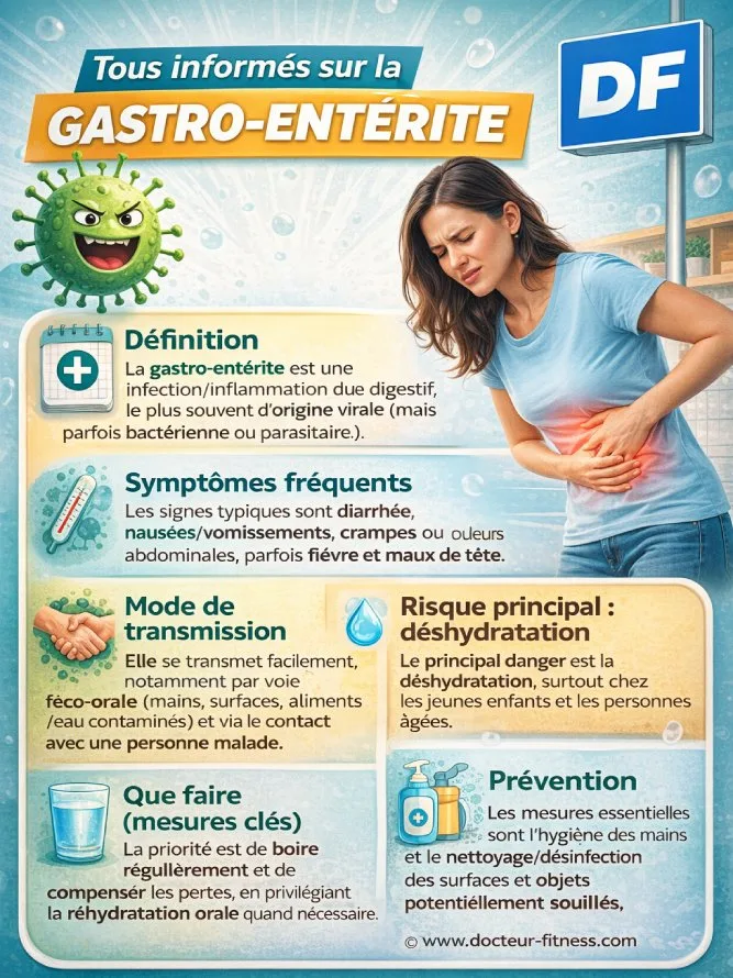 Gastro-entérite (grippe Intestinale) : Traitement, Symptômes et Causes